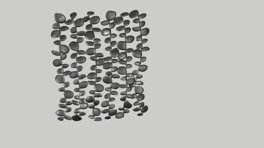 Skipping Stones Forged Iron Wall Art | 3D Warehouse