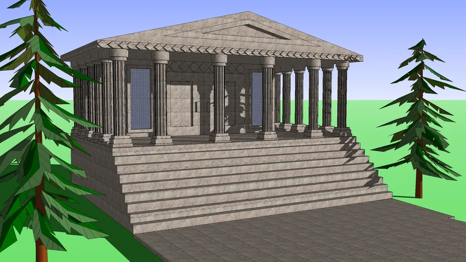 Greek Revival Building | 3D Warehouse