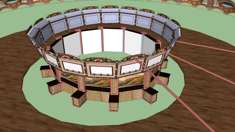 Six Flags Over Texas 'Silver Star Carousel' (not finished) | 3D Warehouse