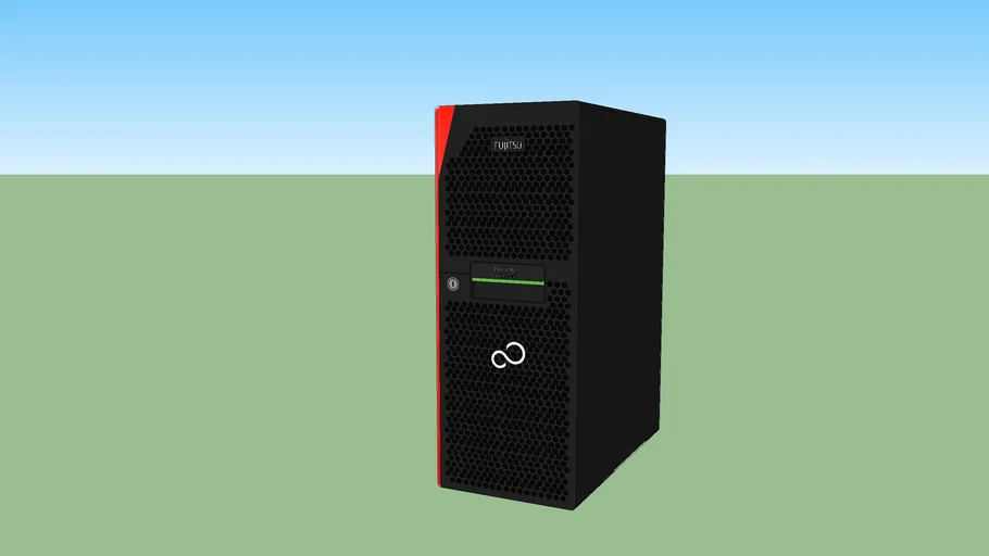Fujitsu Primergy (TX2550 M5) tower server | 3D Warehouse