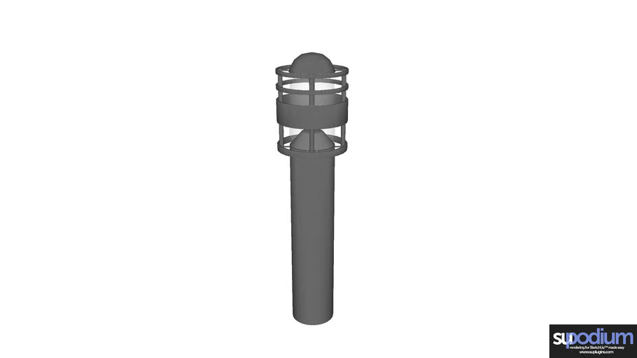 Podium Browser Albertslund Bollard light fixture | 3D Warehouse