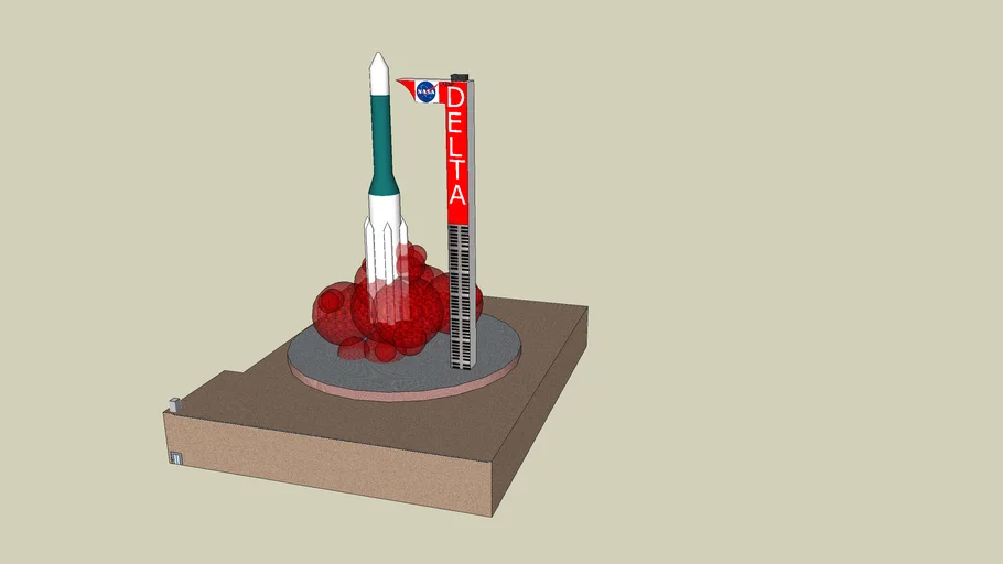 Delta II rocket launch | 3D Warehouse