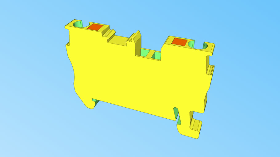 Phoenix Contact - PT 2,5-PE - Earth Terminal (3209536) | 3D Warehouse