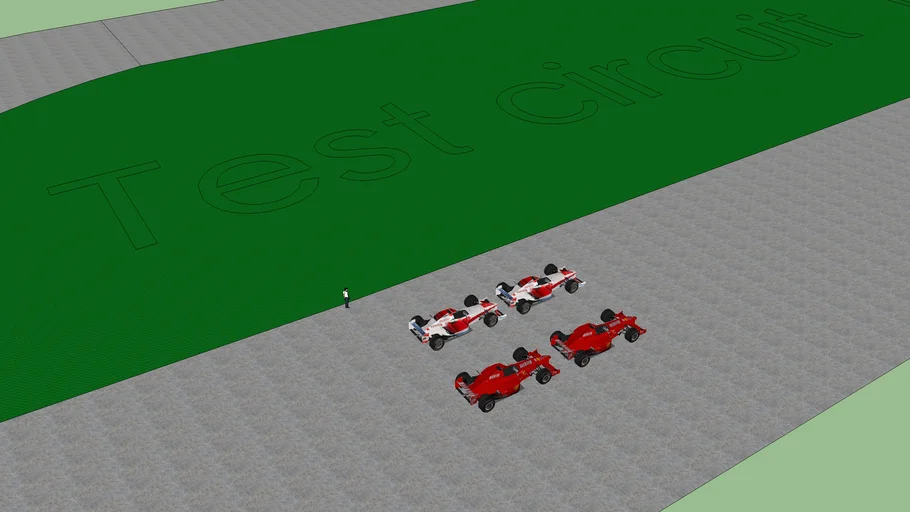 Racebaan circuit race | 3D Warehouse