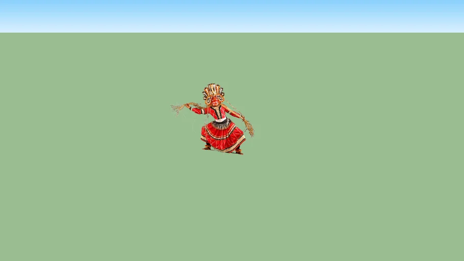 Gara YAKA 2D Sri lanka traditional masked dancer | 3D Warehouse