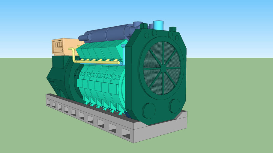ARGO INDUSTRIES 12V Diesel generator | 3D Warehouse