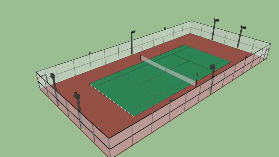 Tennis or Paddle court (for sports centers) | 3D Warehouse