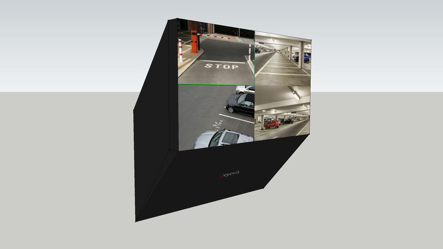 eyevis Slim DLP Rear-Projection Cube, EC-70-LHD-SLIM | 3D Warehouse