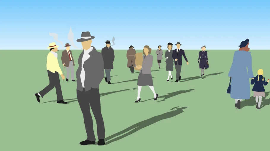 People of the 1940s | 3D Warehouse