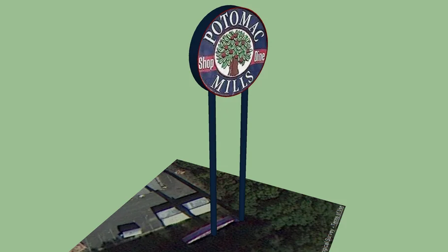 Potomac Mills Mall Sign | 3D Warehouse