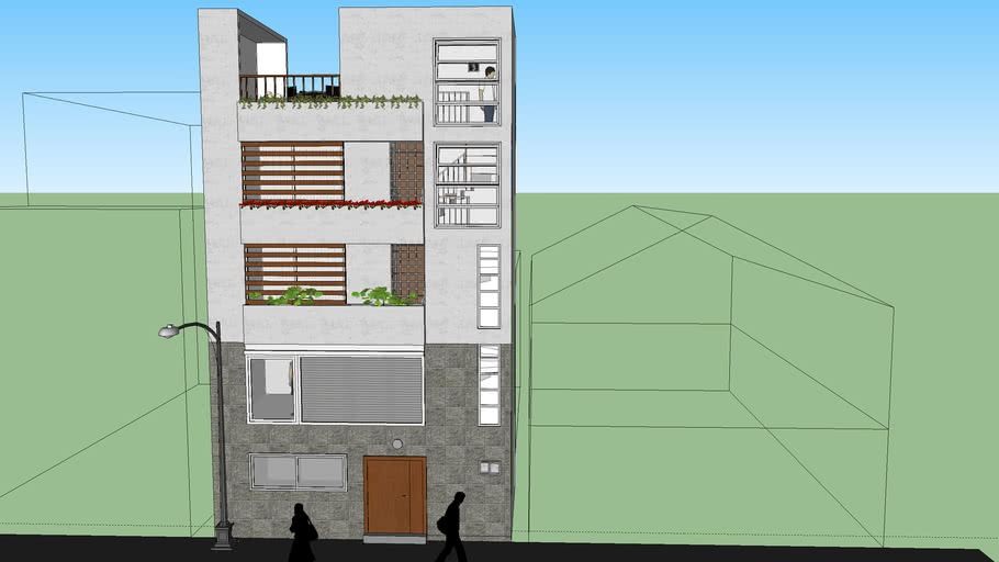 Small Plot House #5 | 3D Warehouse
