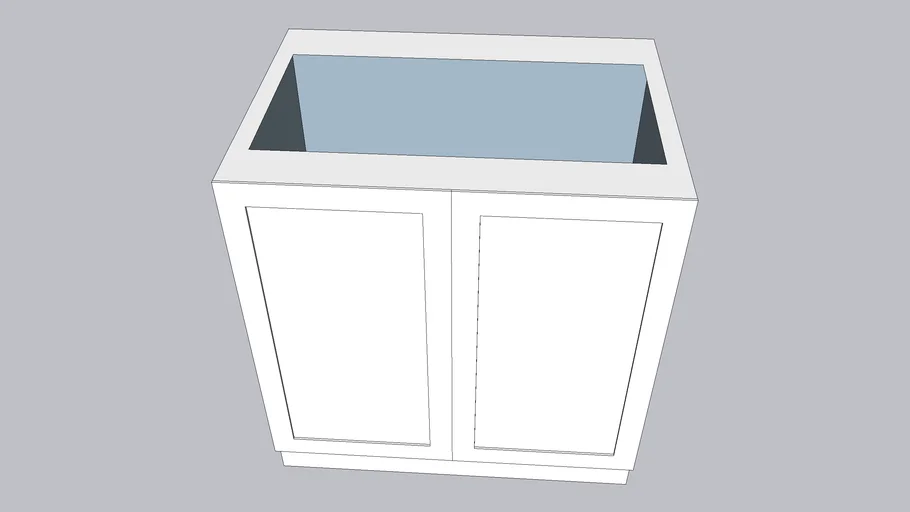 33' cabinet base | 3D Warehouse