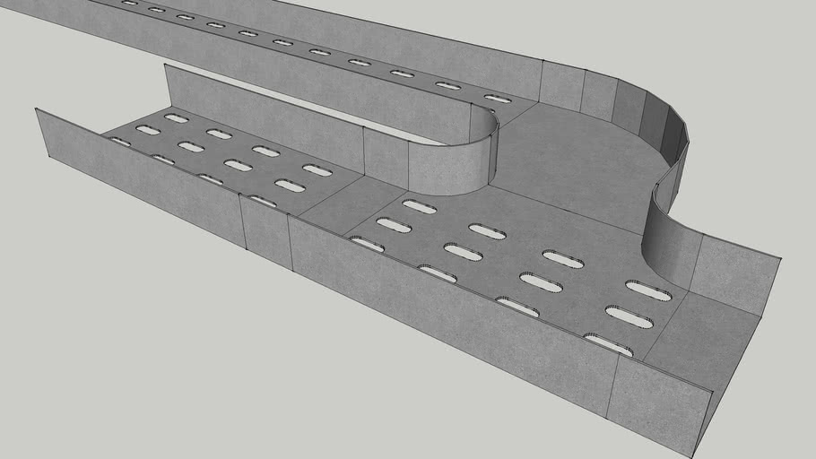 Cable Tray - Galvanized - 30 x 10 | 3D Warehouse
