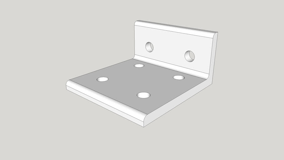 6 Hole Inside Corner Bracket - 4375 | 3D Warehouse