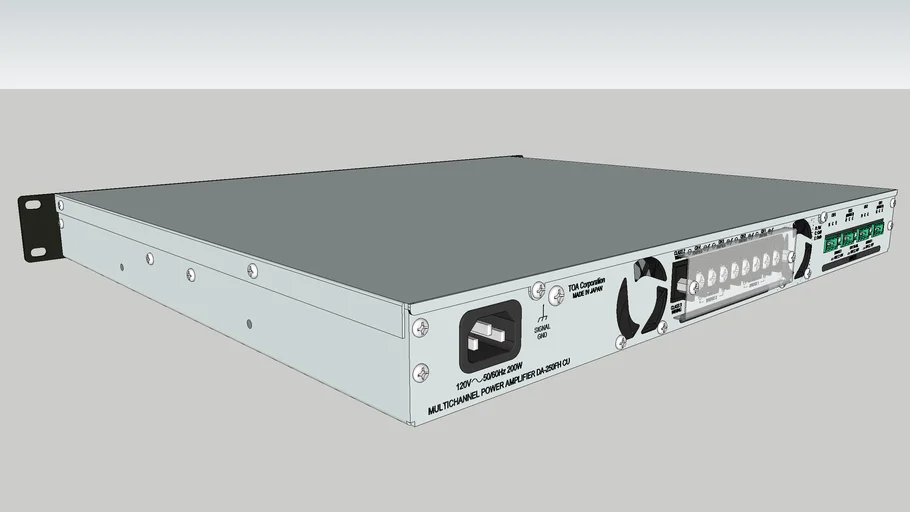 TOA DA-250FH | 3D Warehouse