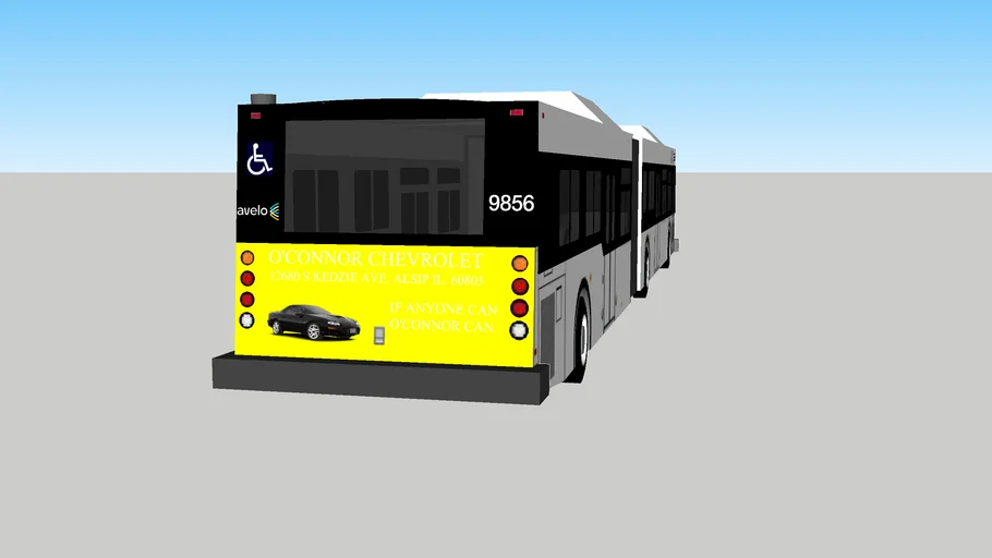 1998 new flyer d60lf shuttle | 3D Warehouse