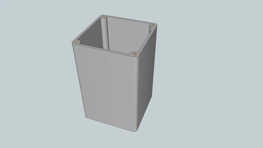 4'x6' PVC Junction Box without Lid | 3D Warehouse