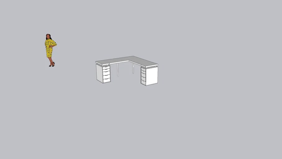 Ikea Gaming Desk | 3D Warehouse