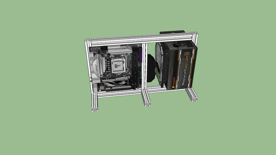 Open Air Aluminium PC Case | 3D Warehouse