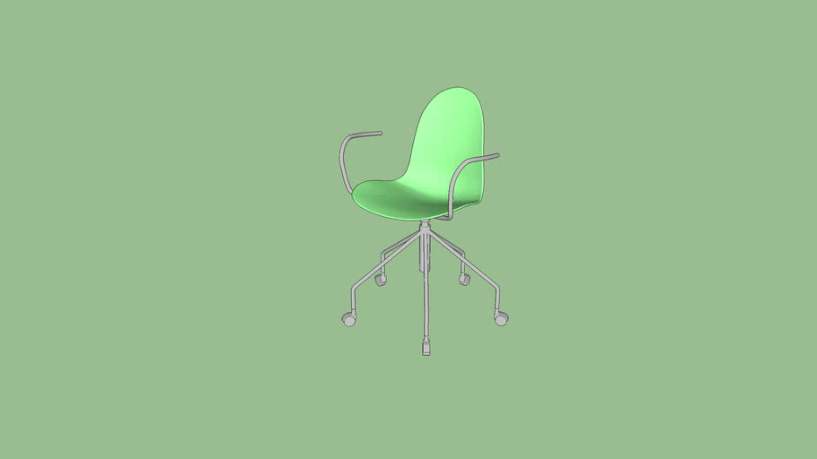 3x2 - Rocket Task Arm Chair - Model 7309 | 3D Warehouse