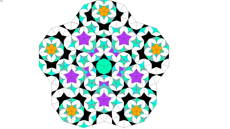 Penrose tiling | 3D Warehouse