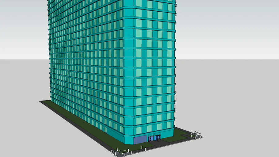 The Blue-Green Building | 3D Warehouse