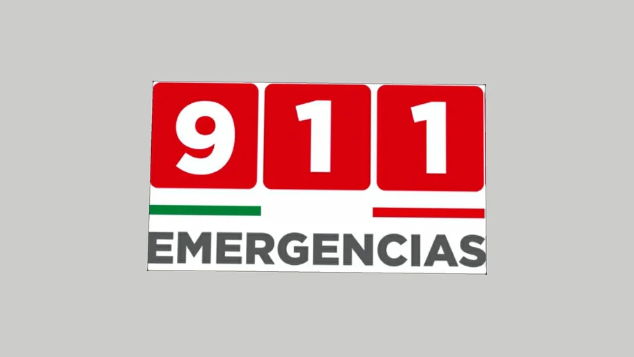 rotulo de emergencias 911 mexico | 3D Warehouse