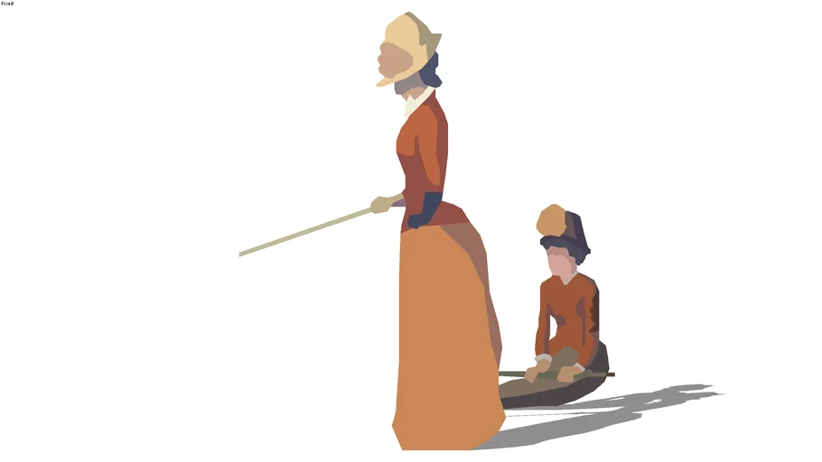 Women with Sticks | 3D Warehouse