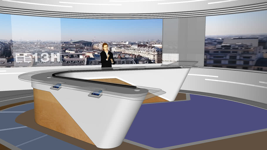 Journal de 13 heures WEEK-END de TF1 | 3D Warehouse