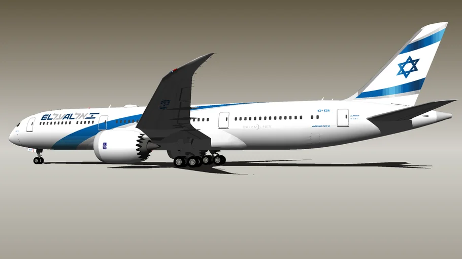 El Al Boeing 787-9 Dreamliner 4X-EDA 'Ashdod' (New Revised Livery 2017 ...