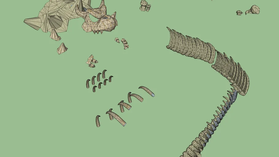 MK8 Pieces Bone 'Bone Dry Desert' | 3D Warehouse