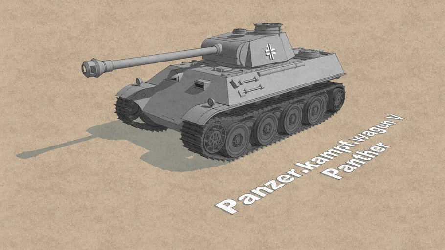 五号中型坦克 Panzerkampfwagen IV | 3D Warehouse