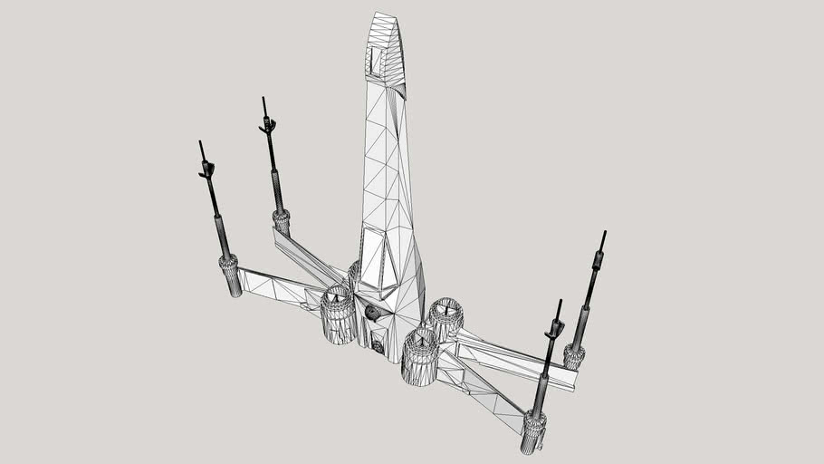 X-Wing front half | 3D Warehouse