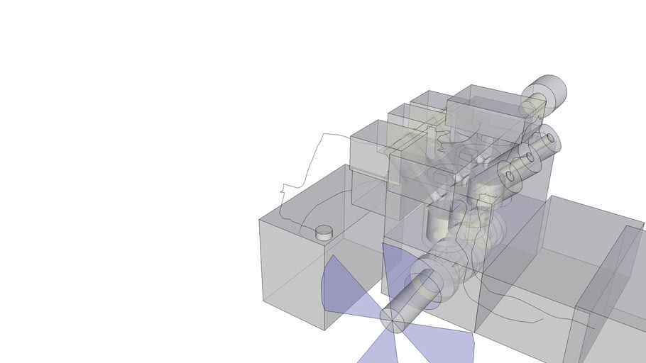 Inline 3 cylinder Engine | 3D Warehouse