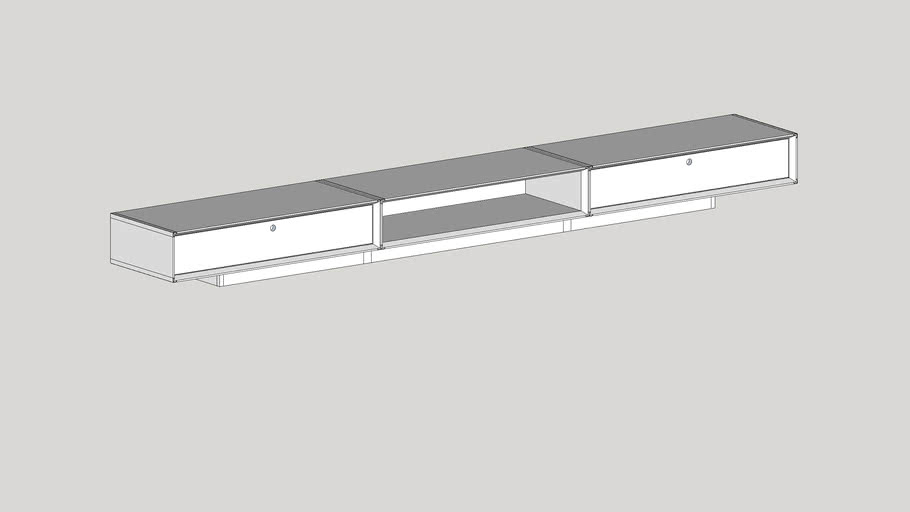 Eichenfrau form560-1 lowboard Kommode | 3D Warehouse