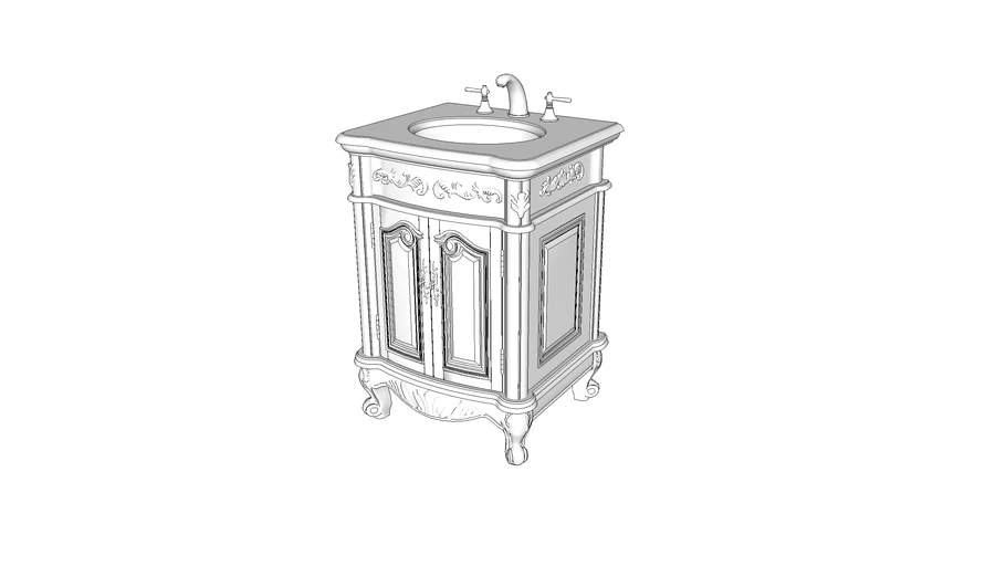 Small Bathroom Vanity | 3D Warehouse
