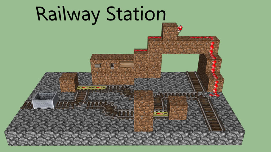 Minecraft Railway Station | 3D Warehouse