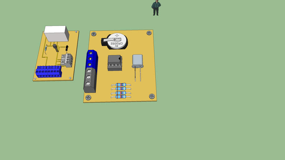 RTC Module (Real Time Clock) + Relay Power Module | 3D Warehouse