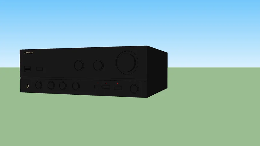 Pioneer (A701R) A/V stereo amplifier | 3D Warehouse