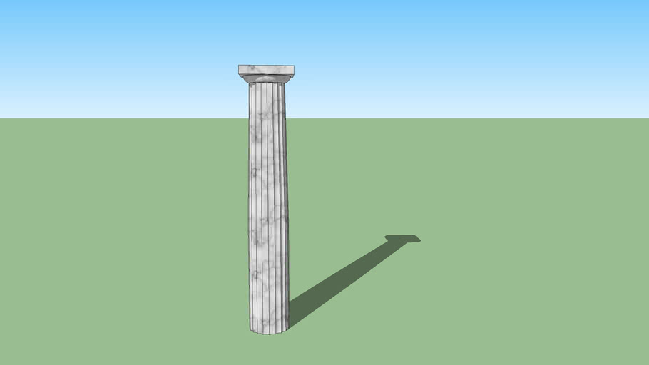 Fluted Doric column | 3D Warehouse