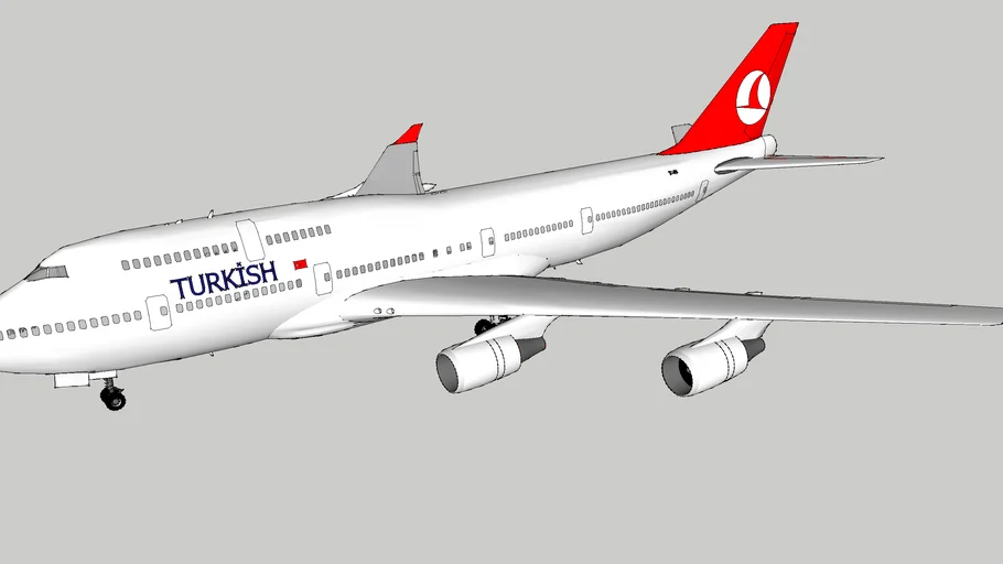 Turkish Airlines 747-400 | 3D Warehouse