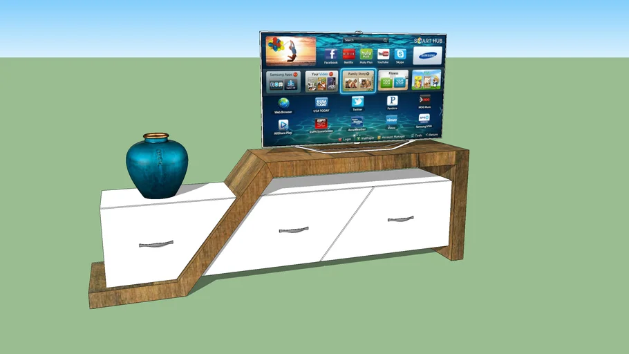LED . LCD . TV Table | 3D Warehouse