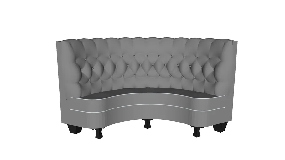 Banquette 3Qtr Round | 3D Warehouse