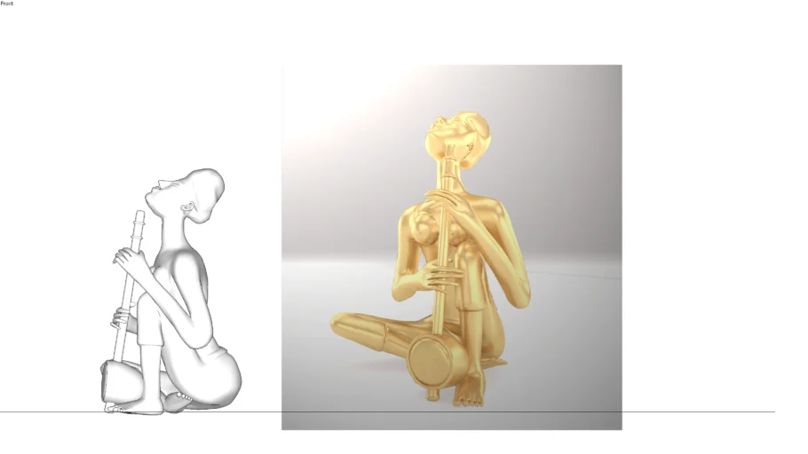 Women playing musical statues. | 3D Warehouse