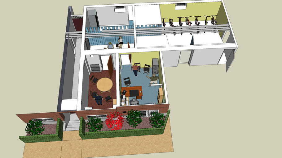 Janitors office after rebuild (planned) | 3D Warehouse