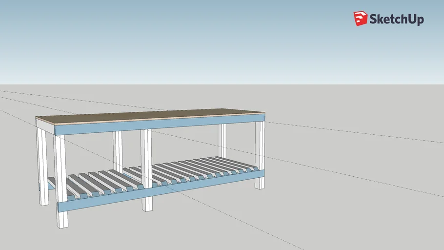 Workbench 8' Basic rb | 3D Warehouse