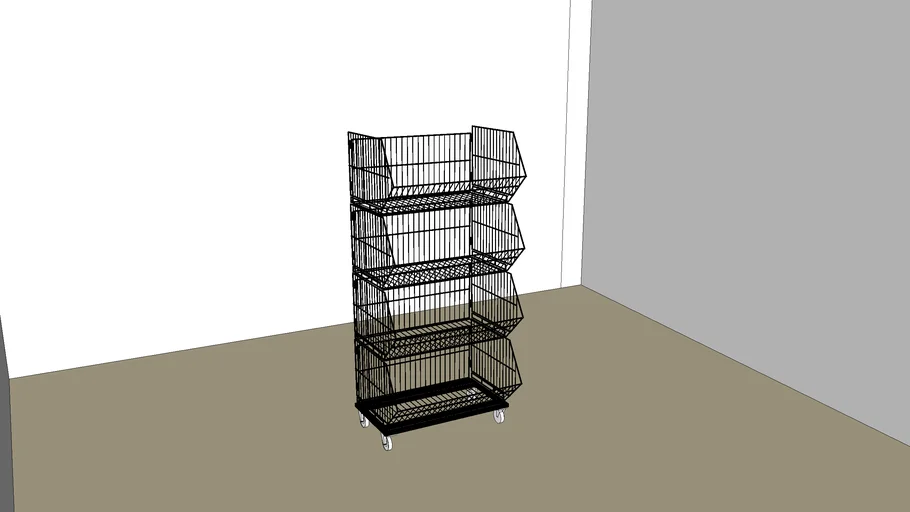 Stackable Display Bin | 3D Warehouse