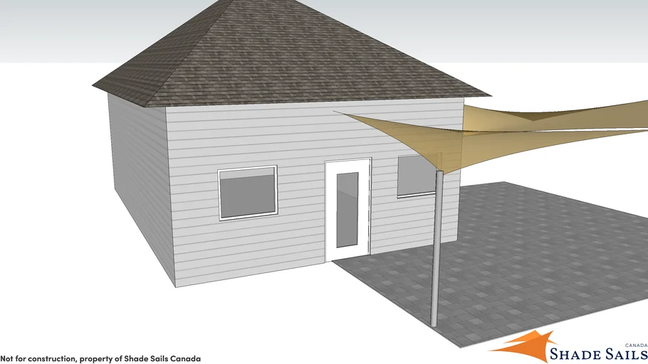 Custom shade sail by Shade sails Canada | 3D Warehouse