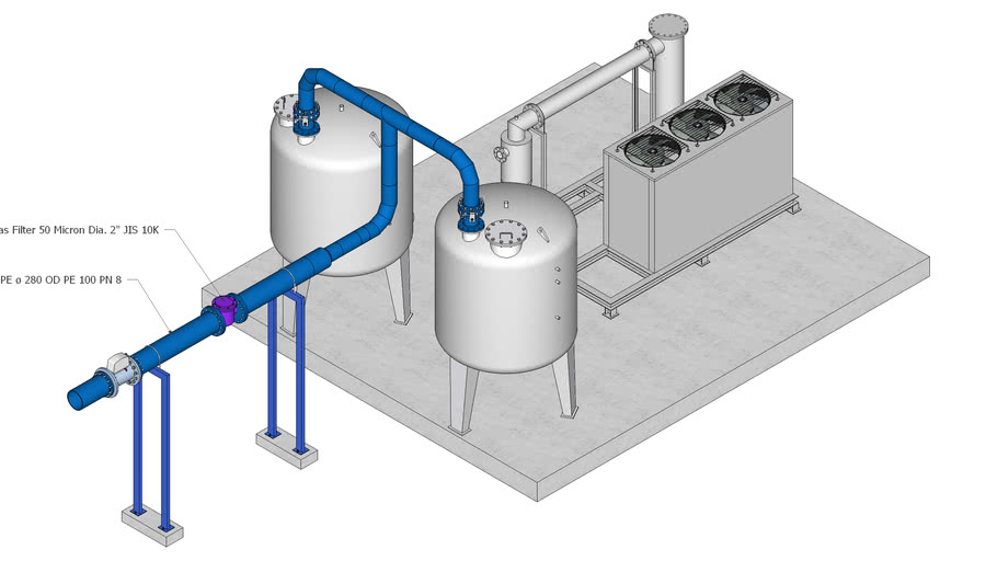 CHILLER+H2S removal | 3D Warehouse
