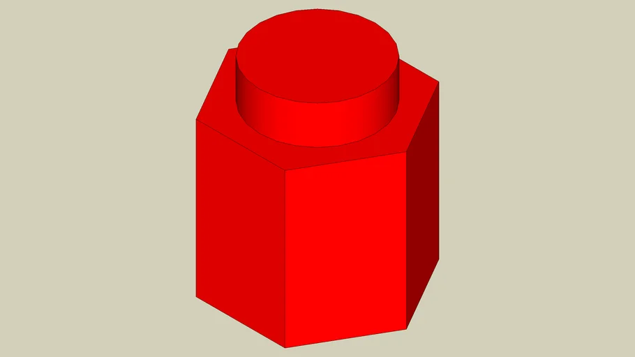 Hexagon Lego 1x1 | 3D Warehouse